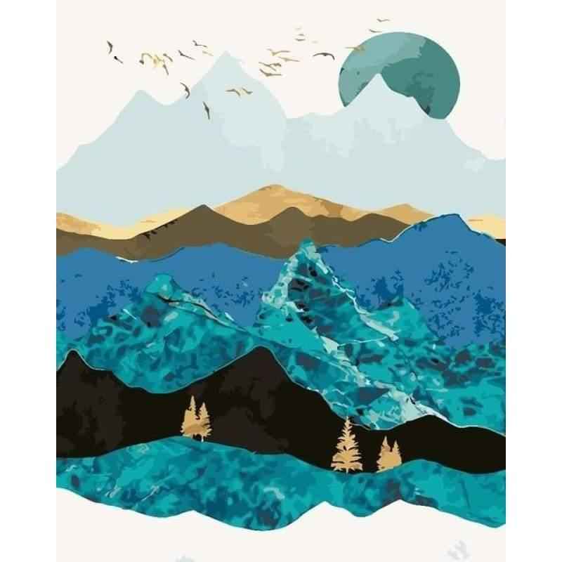 paint by numbers kit Colourful Landscape N10 |– Premium Paint by ...