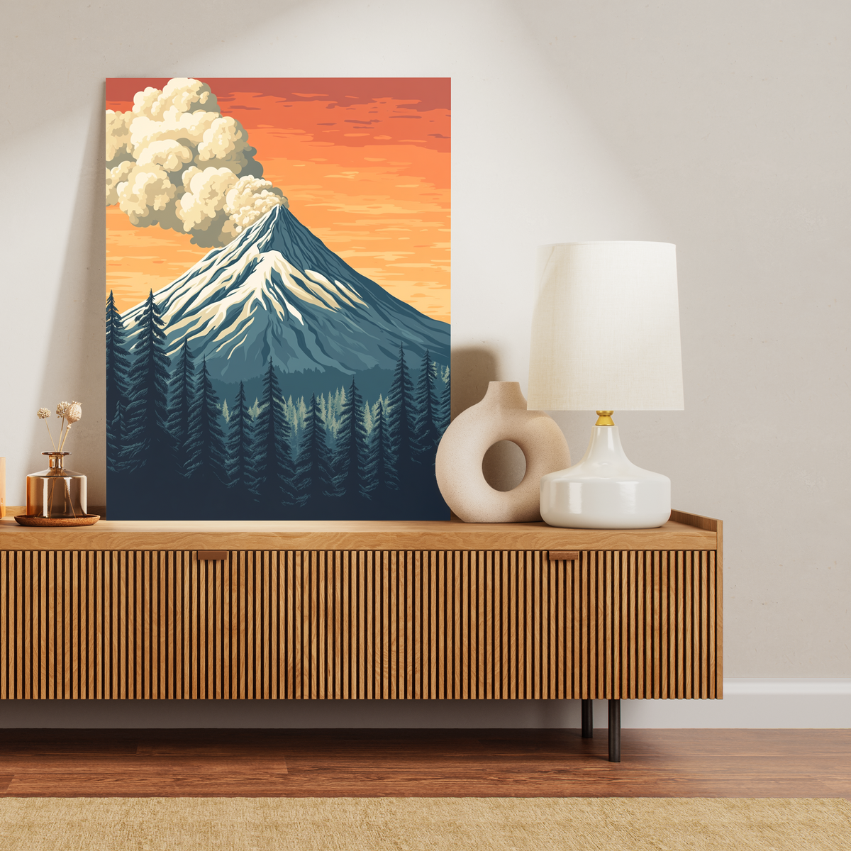 Volcanic Majesty DIY Diamond Painting Kit - Full Drill Art & Craft