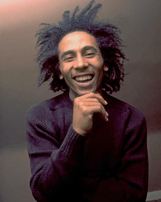 paint by numbers kit Bob Marley Singer