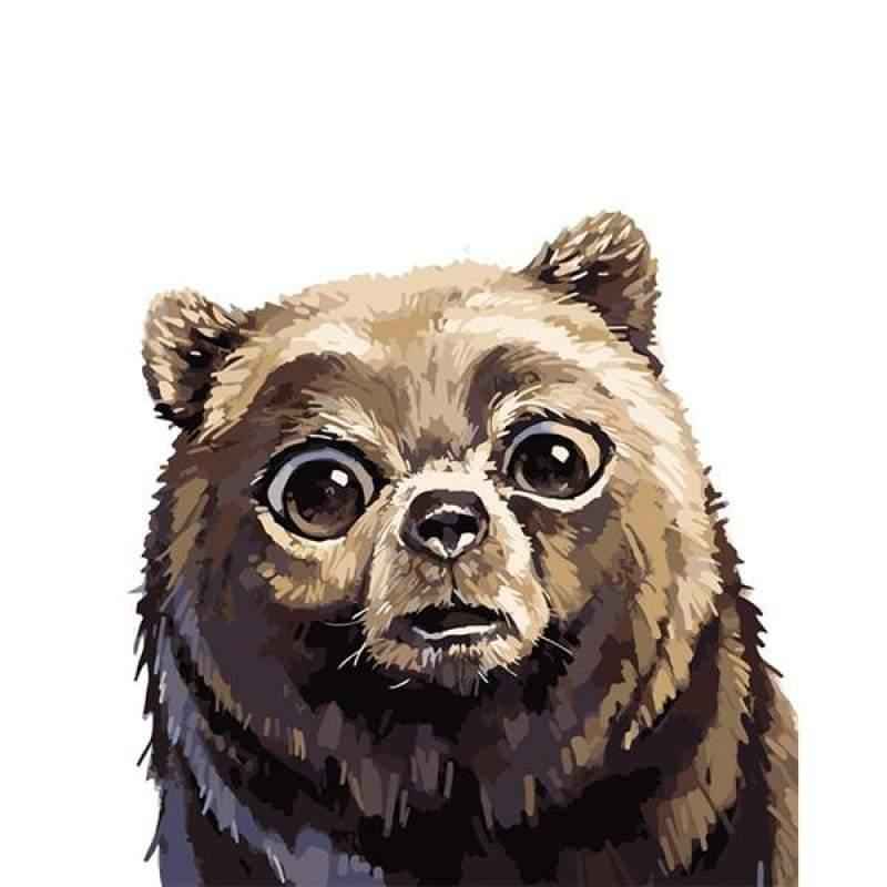 Buy Paint by Numbers Kit Cute Bear Online