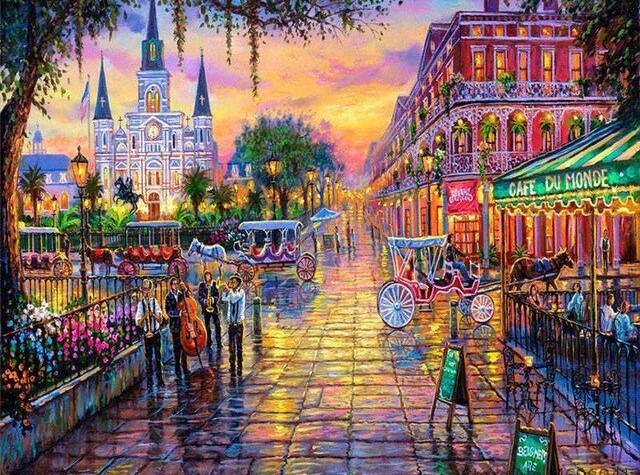 paint by numbers kit Jackson square new orleans