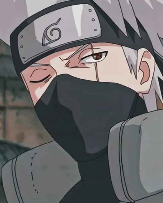 paint by numbers kit Kakashi Jutsu Naruto