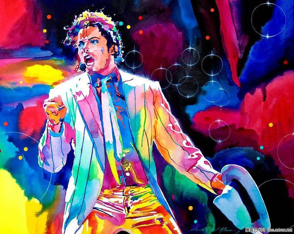 paint by numbers kit Michael Jackson Singss