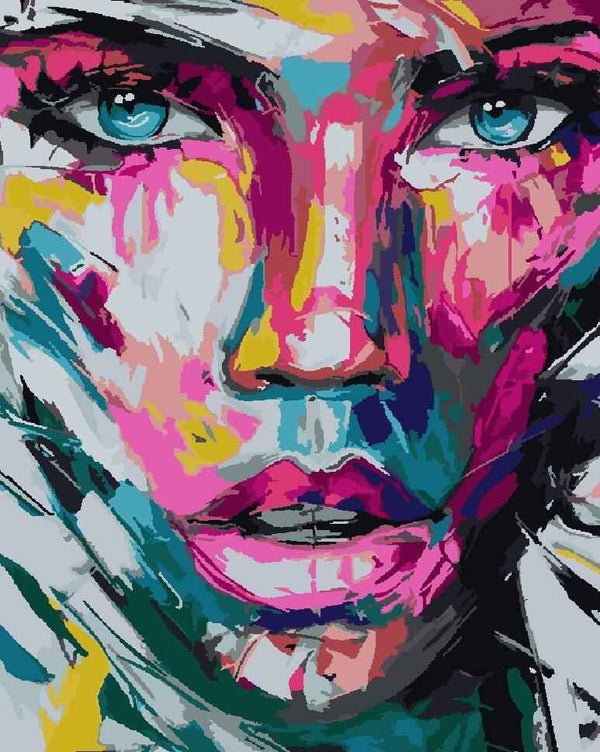 paint by numbers kit Modern Portrait 3