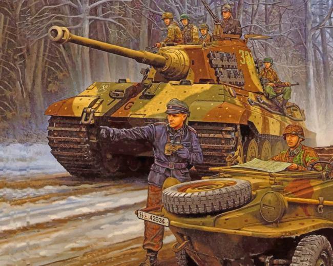 paint by numbers kit WW2 German Tiger Tank - Shop 2500+ designs ...